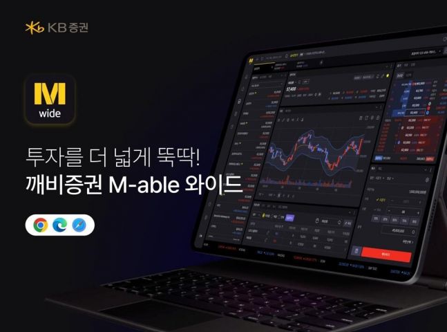 KB증권, 맥북·태블릿PC서 주식거래 가능한 ‘M-able 와이드’ 서비스 출시 - 조세일보