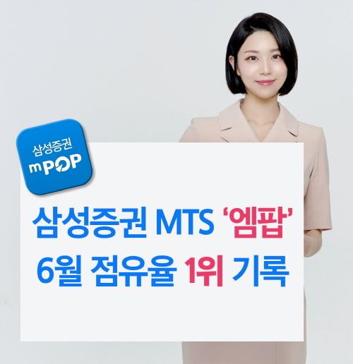 삼성증권 모바일시스템 '엠팝(mPOP)', 6월 MTS 점유율 1위 : 네이트 뉴스