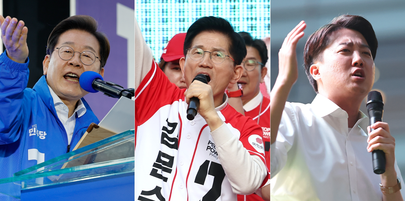 이재명 48%·김문수 35%·이준석 12%...지지층 결집 모양새 [JTBC 여론조사] - 조세일보
